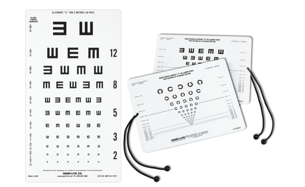 Tumbling E ETDRS Chart - Divine Eyemed